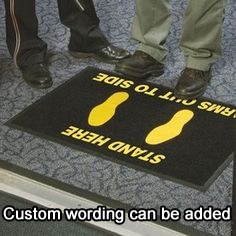 TSA Security Line Screening Two Feet Floor Mats by American Floor Mats
