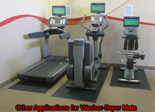 Washer / Dryer Rubber Floor Mats are Mats For Use Under Washing ...